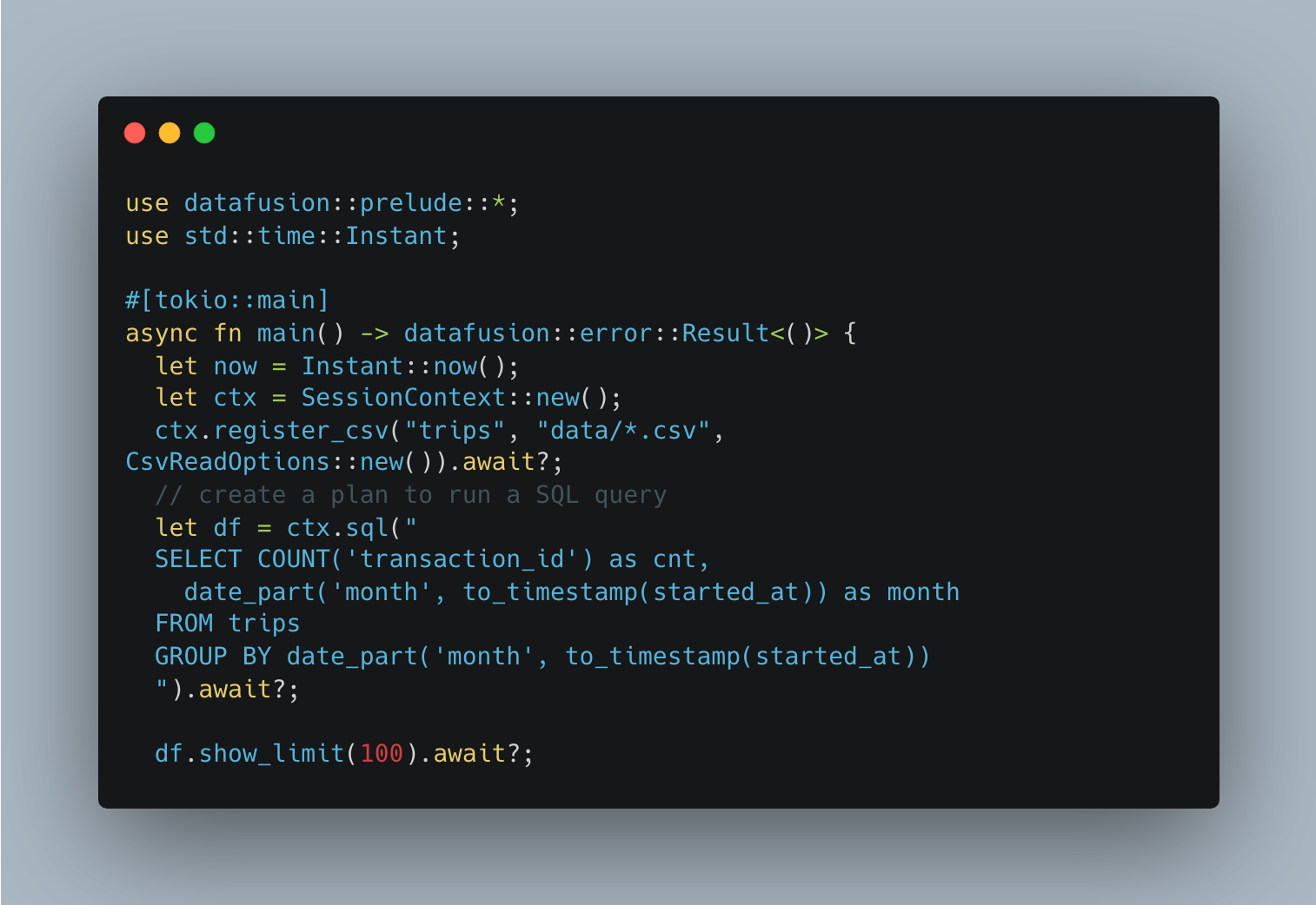 Rust will never break into mainstream Data Engineering.