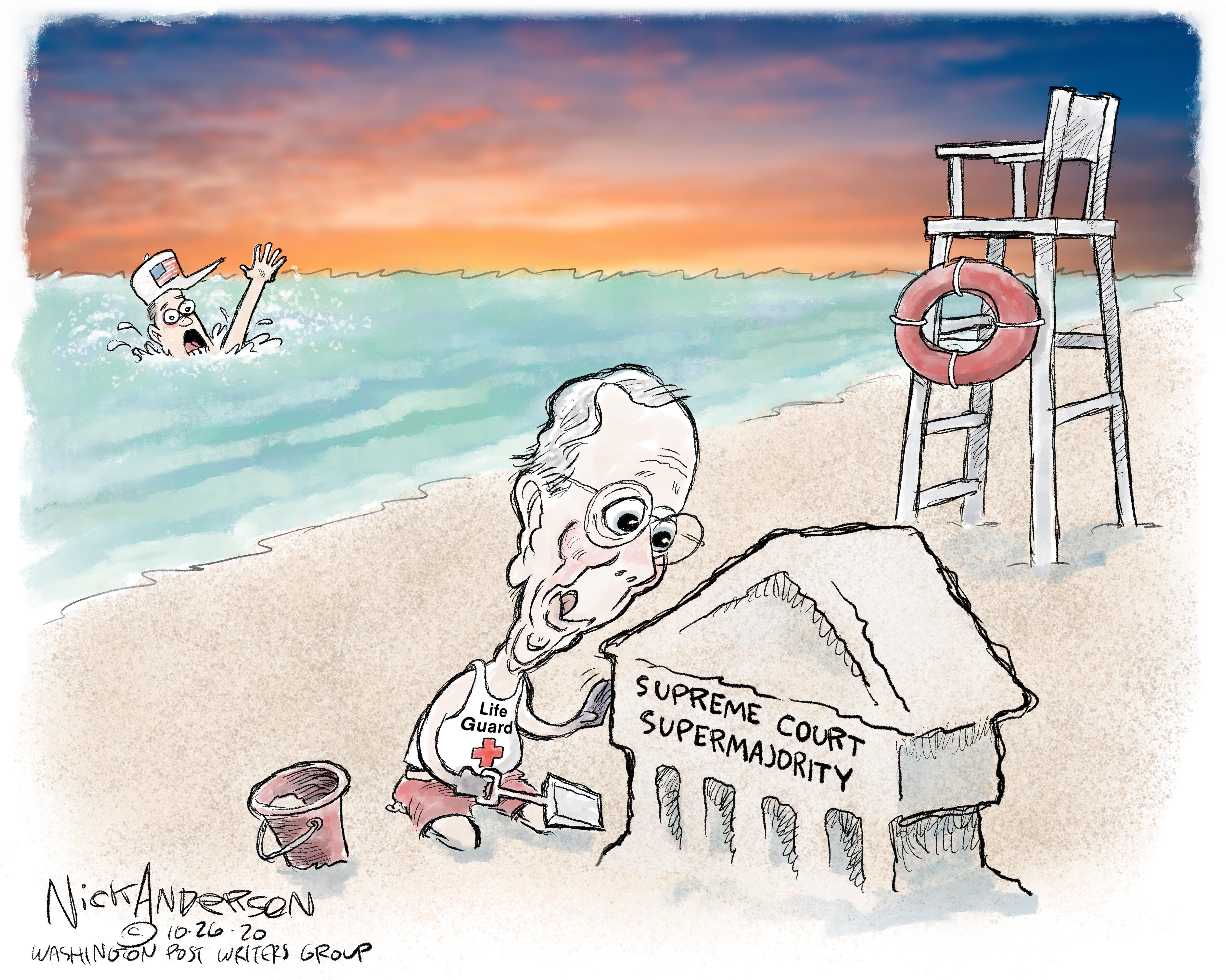 The Lifeguard - by Nick Anderson - Pen Strokes