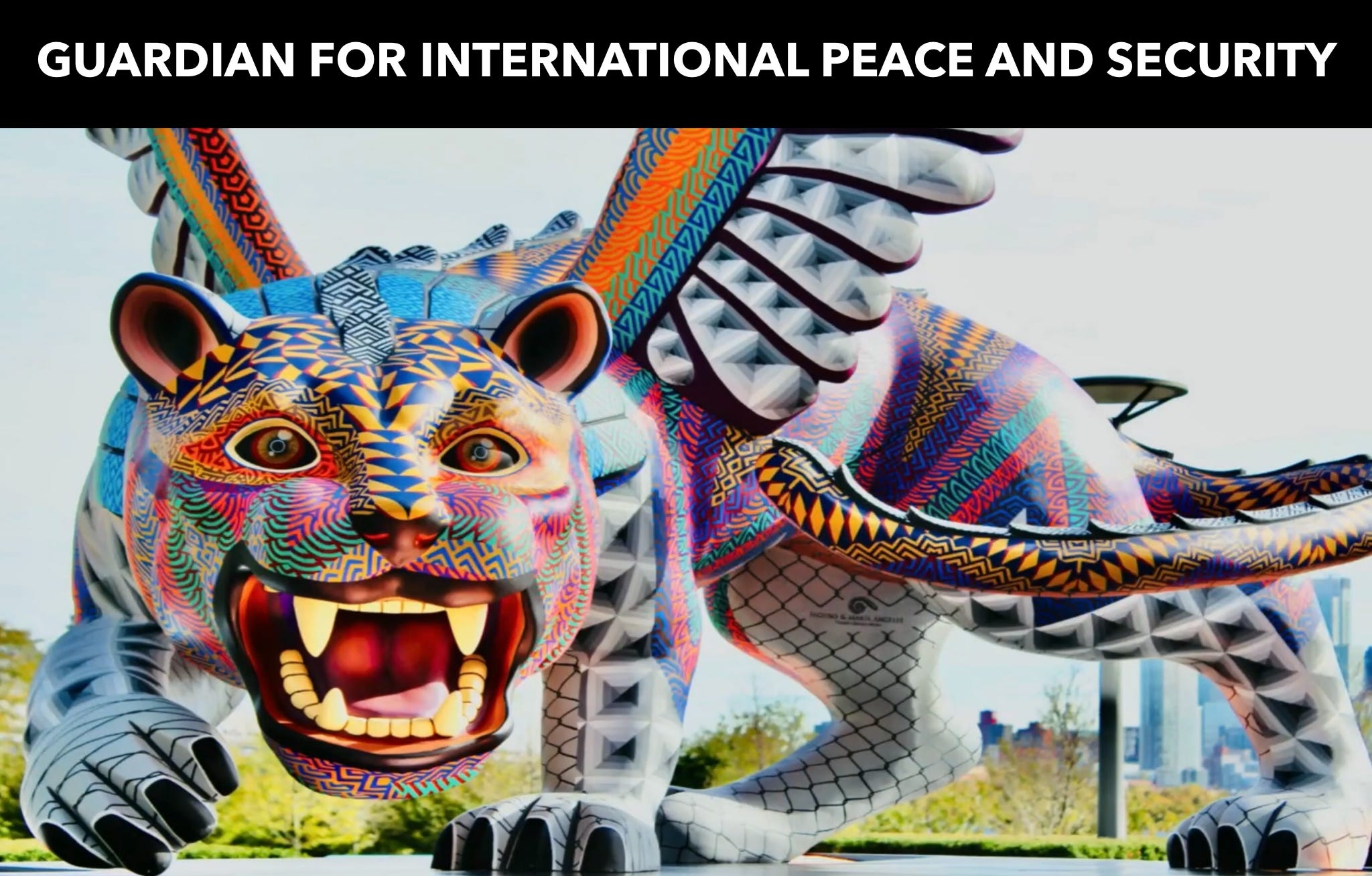 The United Nations just unveiled a statue of a beast outside its ...