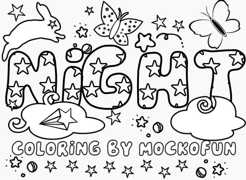 🌺 Word Coloring Pages - by JoanaN - Design Easy