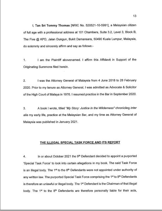 The political persecution of Tommy Thomas