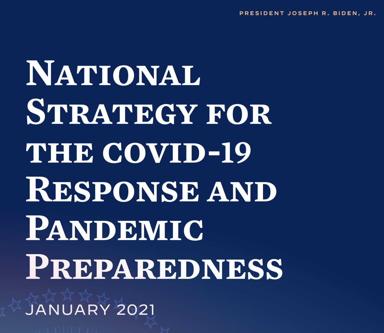 Out: 100 Day Reopening Plan – In: Indefinite COVID Regime