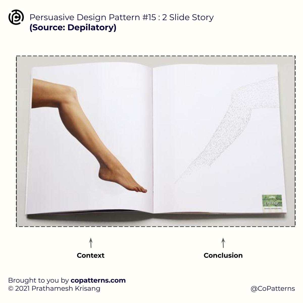 Persuasive Design Pattern #15 : 2 Slide Story