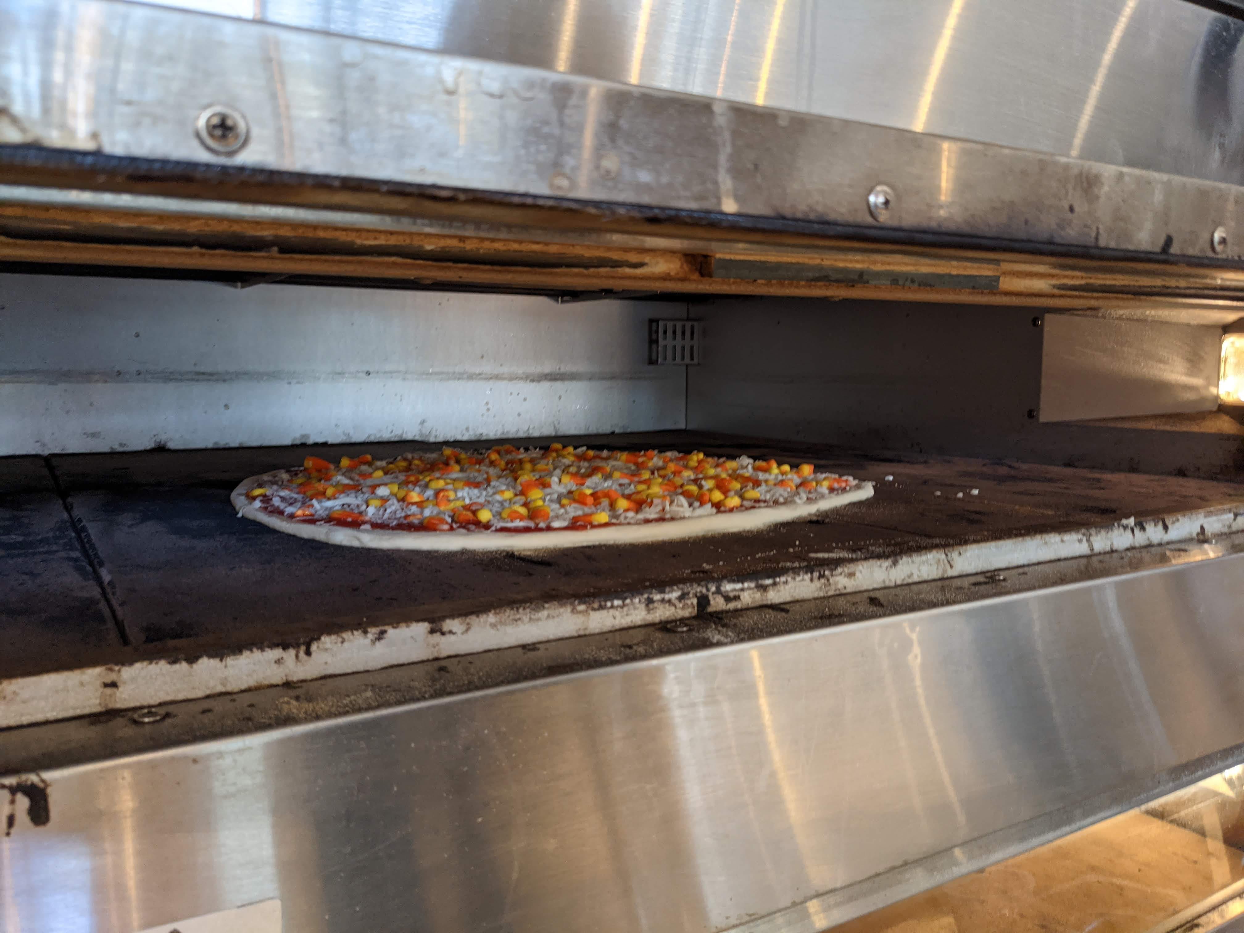 New York-style candy corn pizza: The journey continues to continue