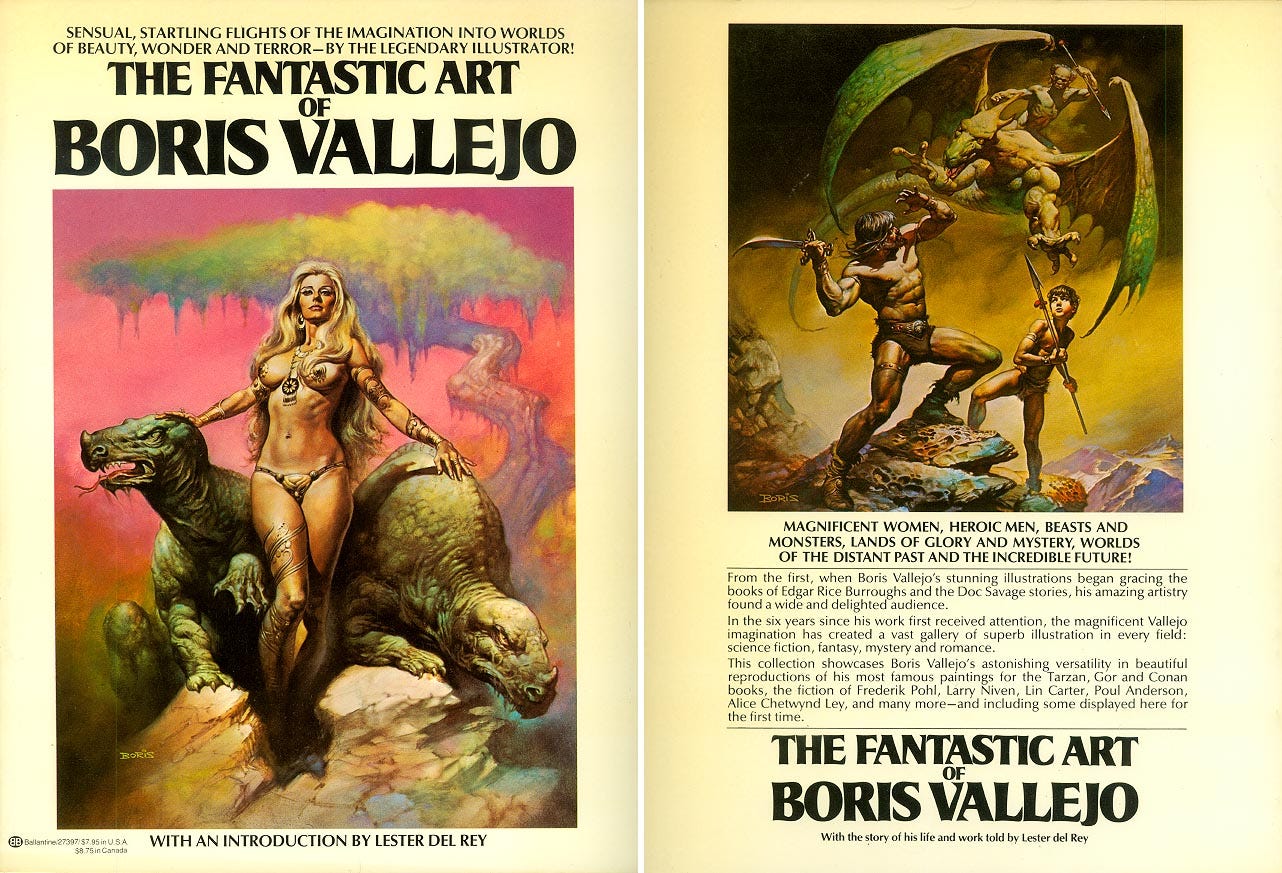 Book Notes The Fantastic Art Of Boris Vallejo