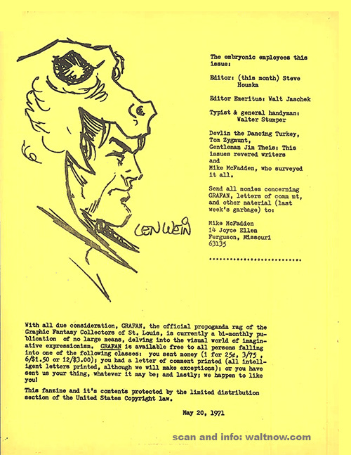 Jim Theis "Conan the Barbarian" Comic Review in GRAFAN 9, 1971