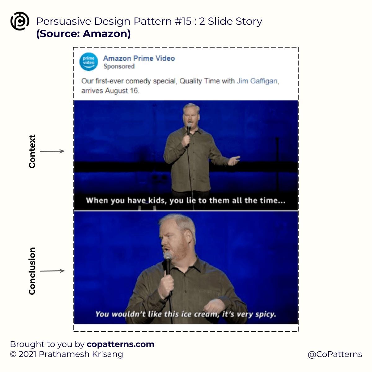 Persuasive Design Pattern #15 : 2 Slide Story