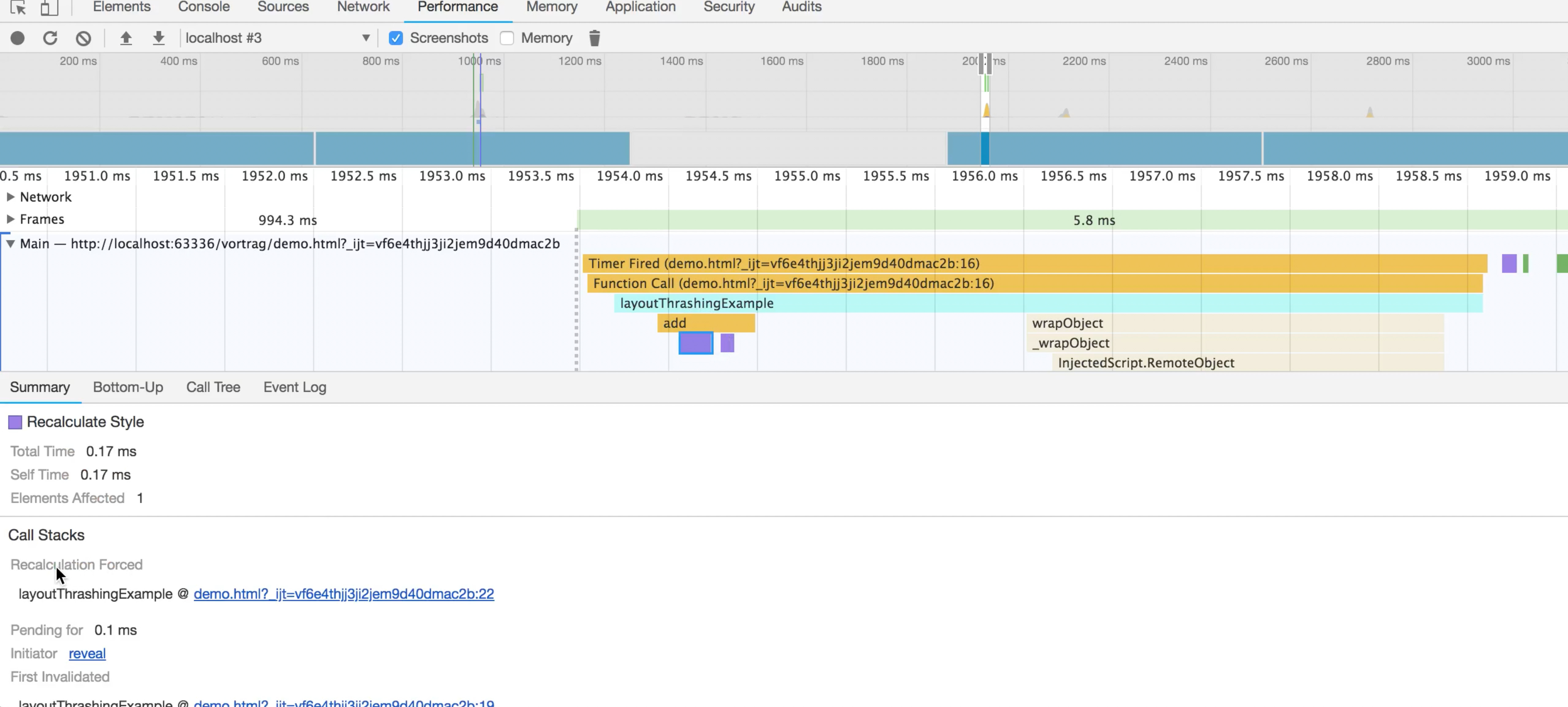 Fix lỗi Force layout, reflow ảnh hưởng tới performance Frontend