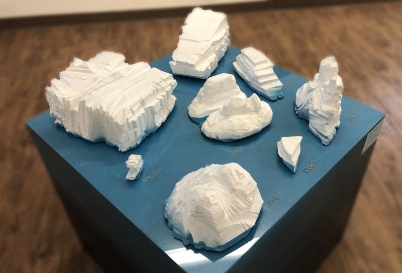 Climate Change in Iceberg Installations - by Bill Russell