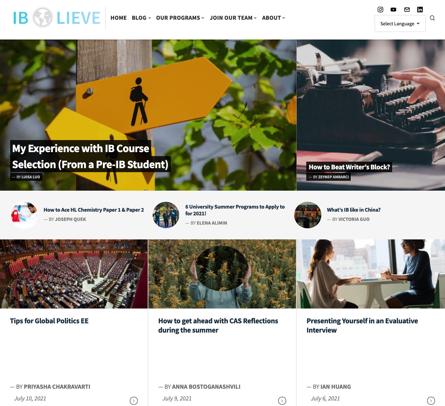 Study calls, CAS ideas, and college application advice! Check out our ...