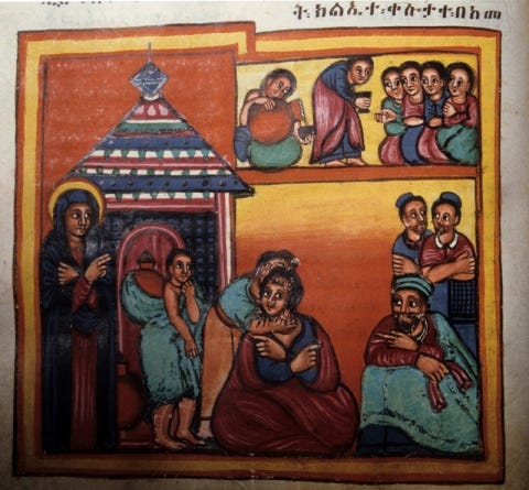 African paintings, Manuscript illuminations and miniatures; a visual ...