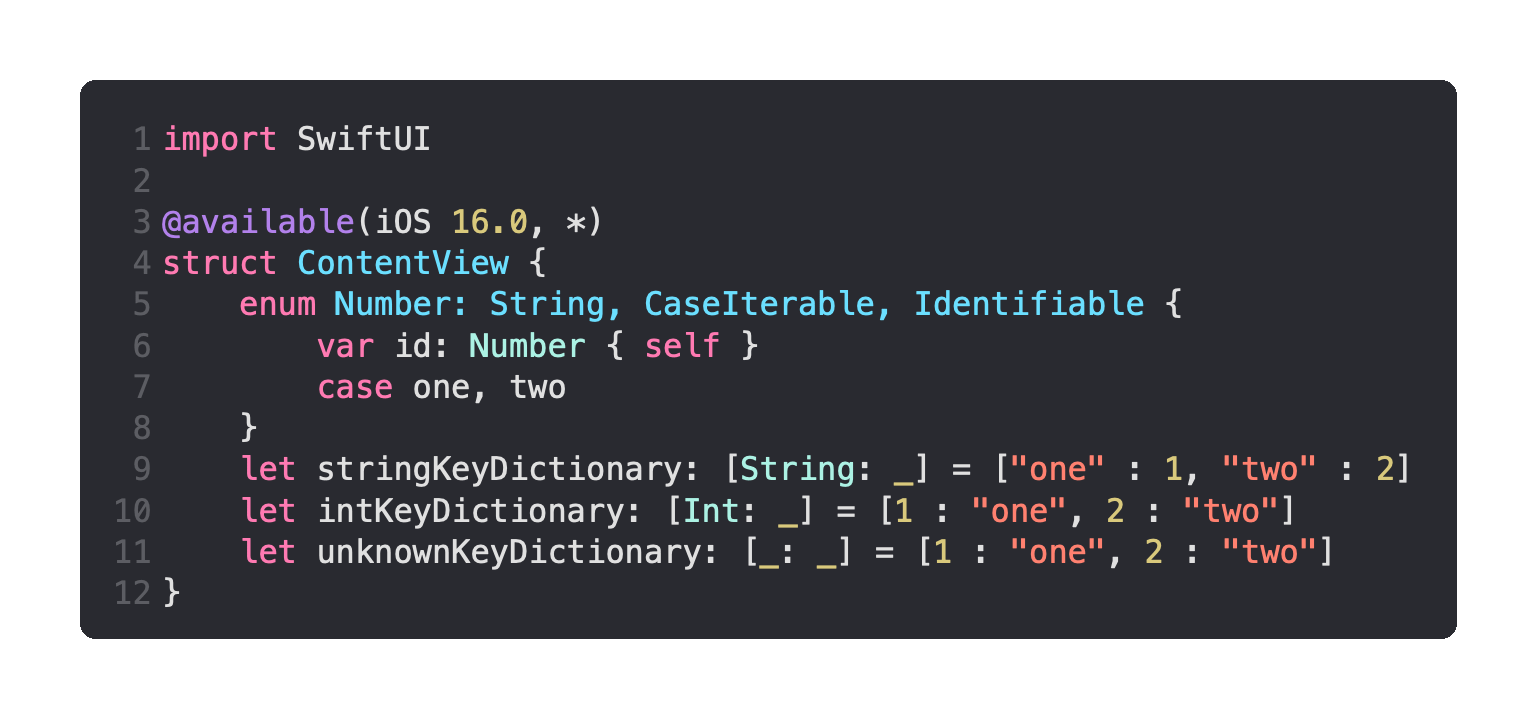 Use The New Type Placeholder Declaration With Underscores