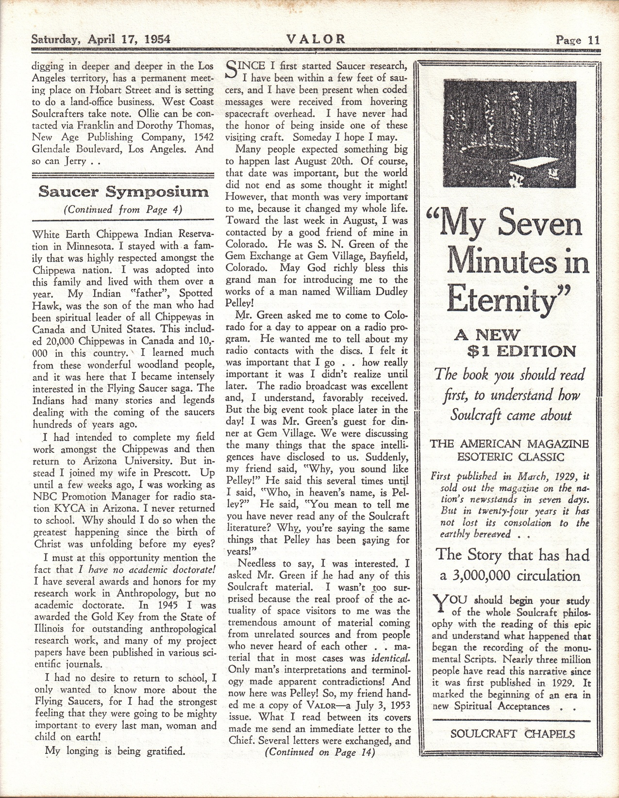 Channeling the Space Brothers - by Vance Pollock