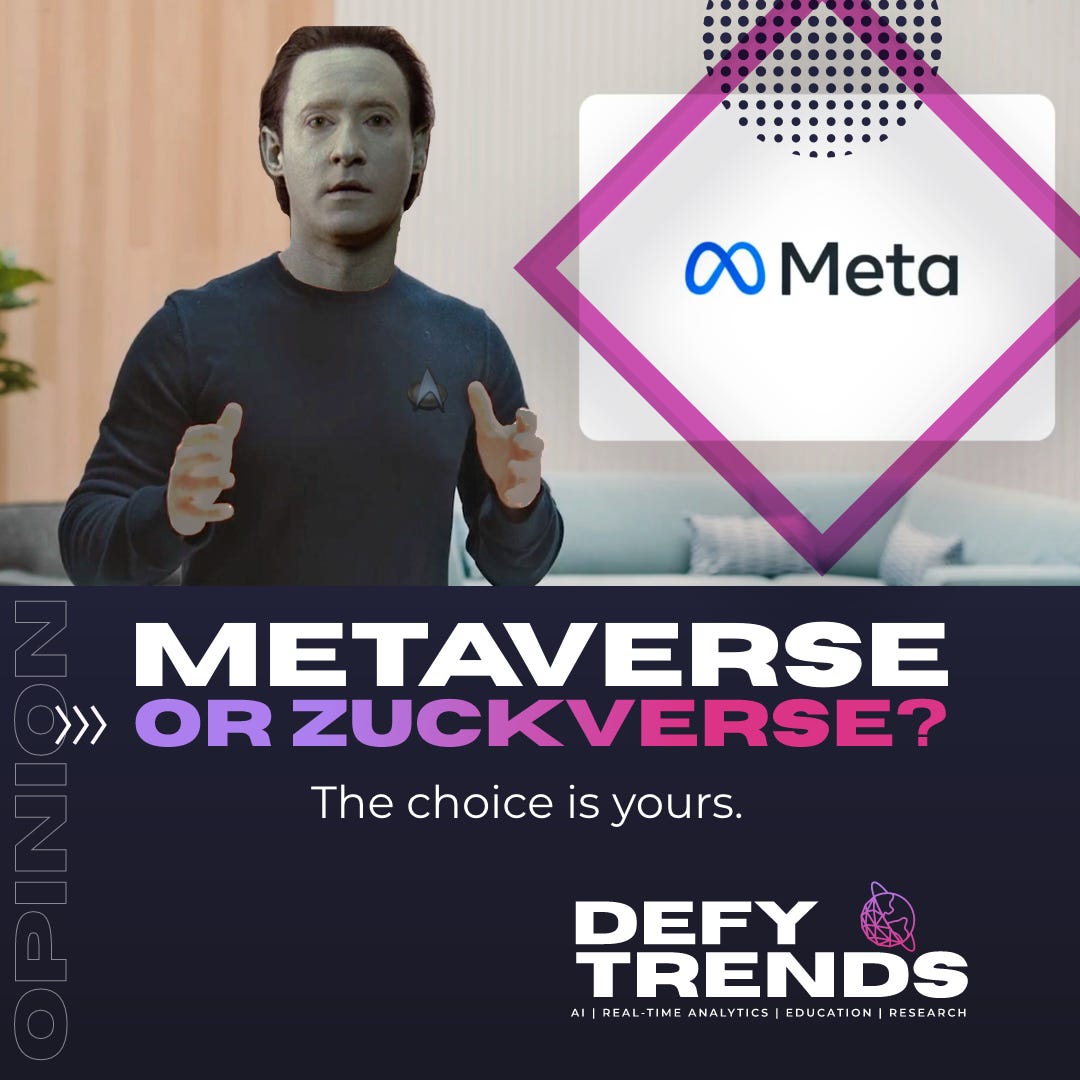 Meta, Metaverse, Metadata - Defy Trendsetter