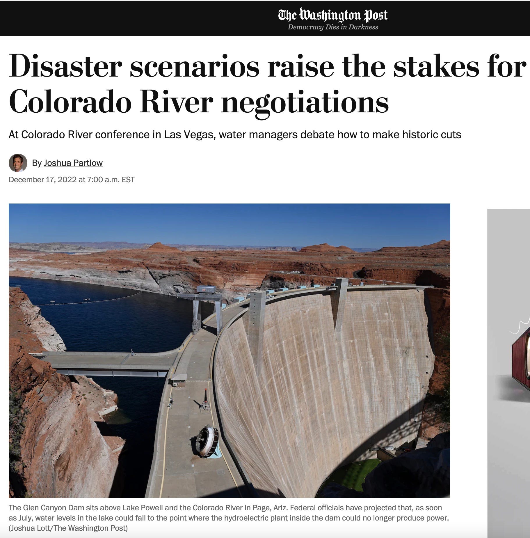 Will reduced water in the Colorado River be used to justify reduced ...