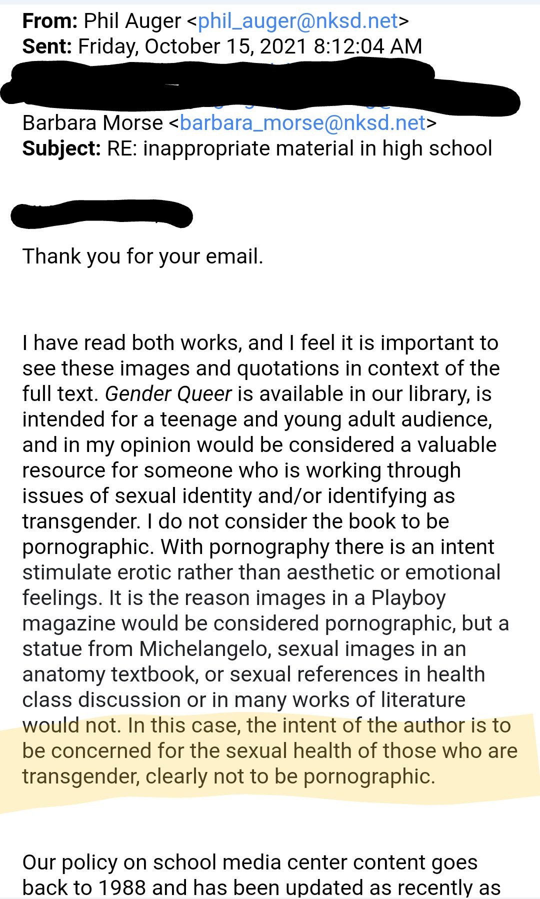 The book includes sexually explicit images; superintendent calls them ...