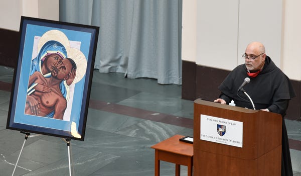 After painting stolen, CUA law dean calls for ‘rational dialogue’