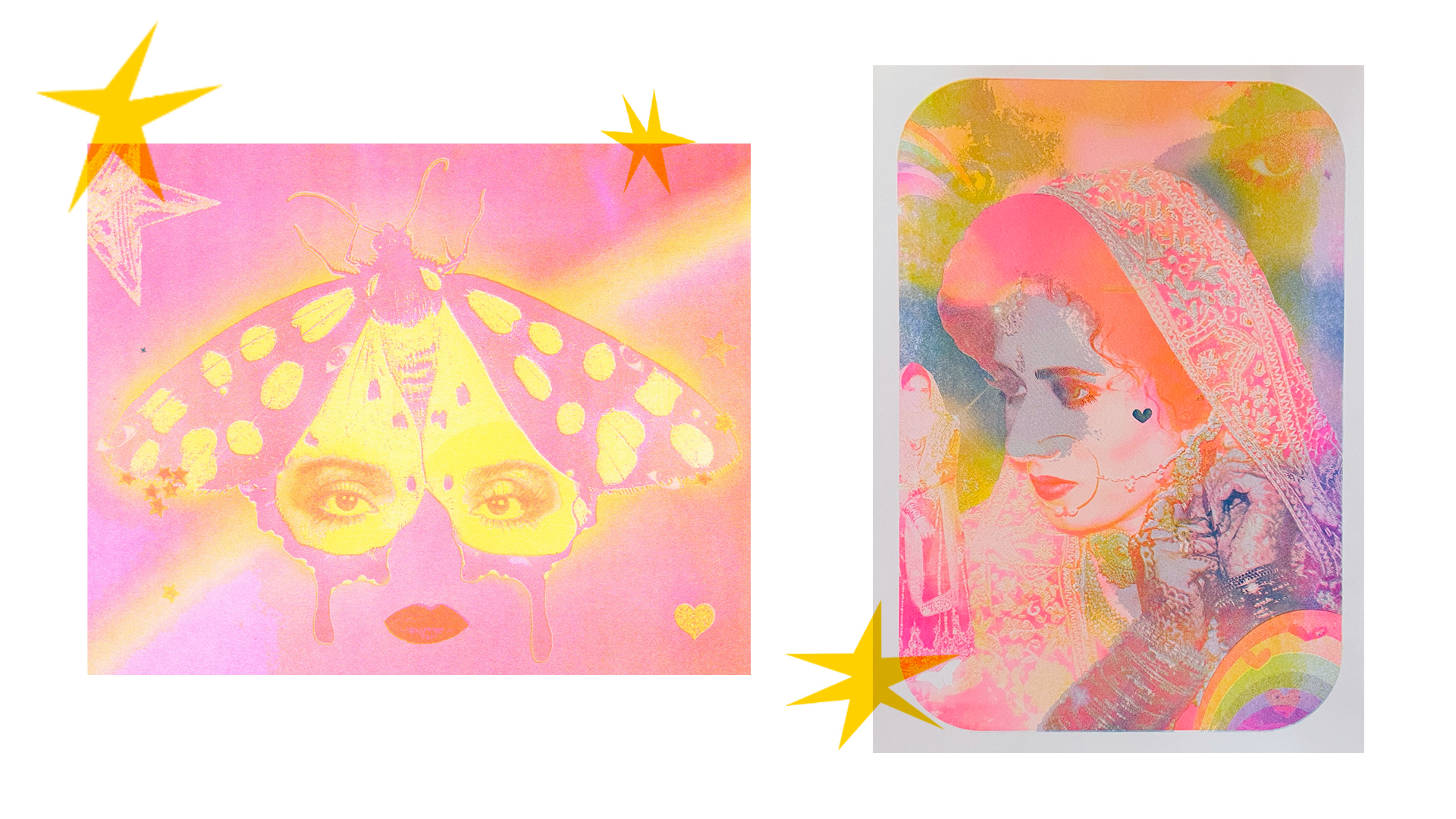 riso-printing! bts 🎨 - by Ramisha Sattar - Snail Mail 💌