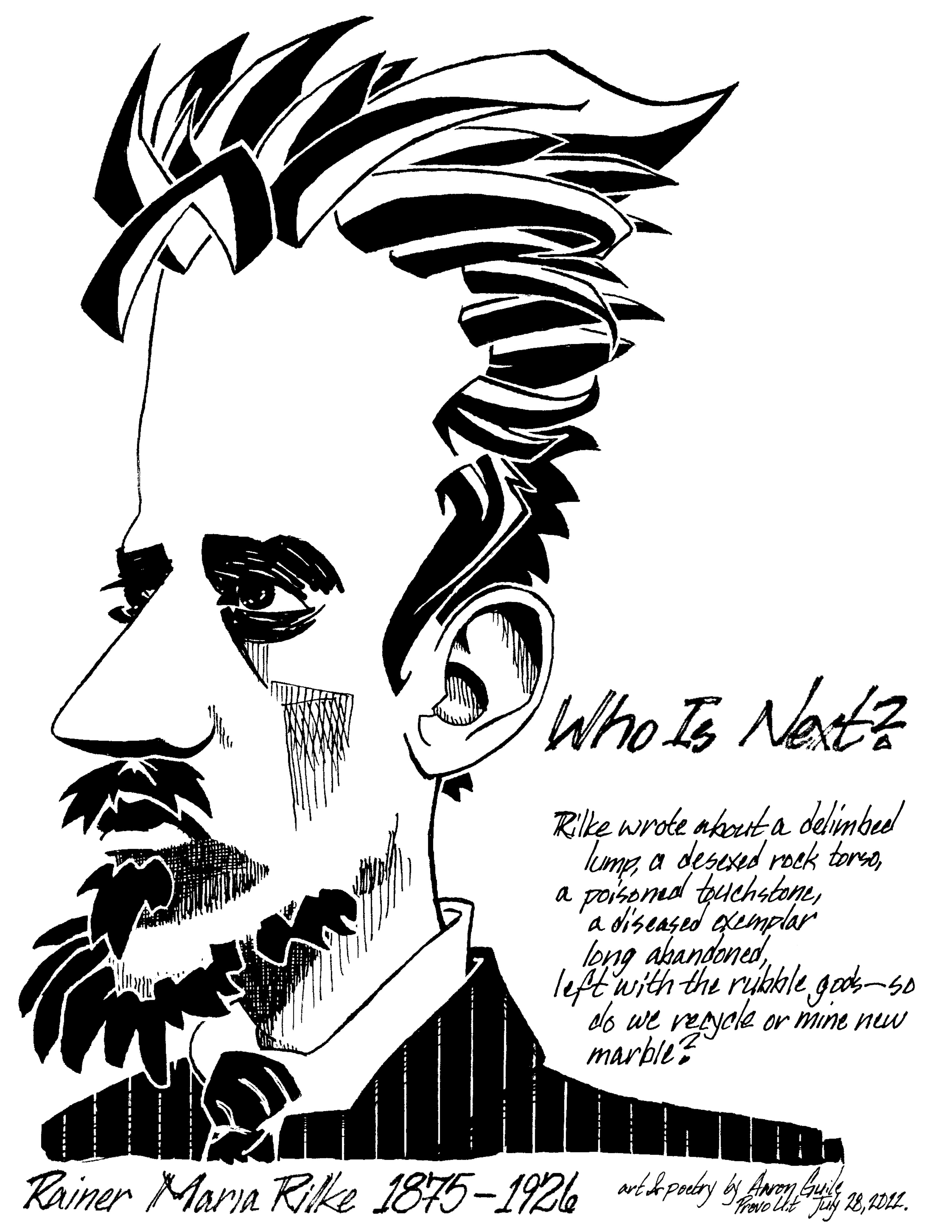 Rainer Maria Rilke - by Aaron Guile - Aaron’s Poetry Comics