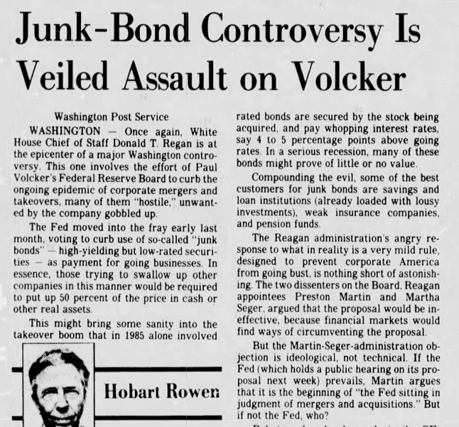 On the Tragedy of Paul Volcker - BIG by Matt Stoller