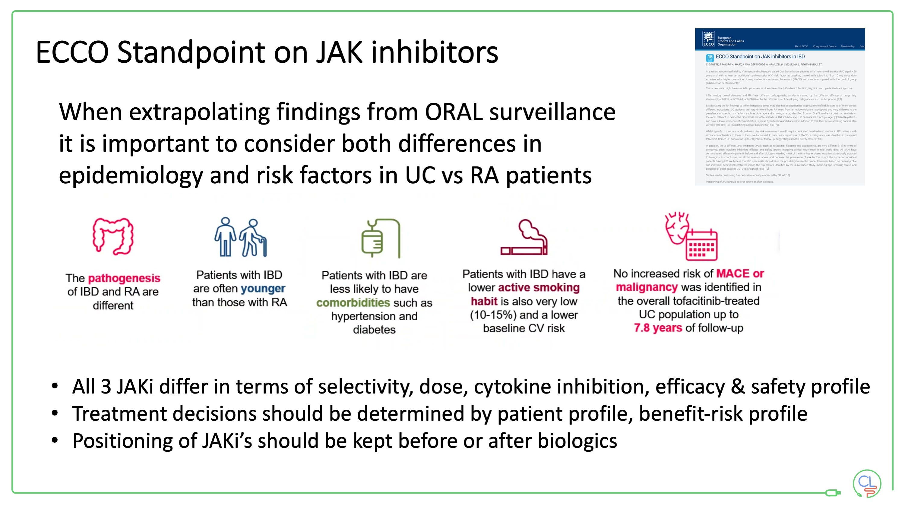 JAK inhibitors in IBD - by Charlie Lees - Atomic IBD