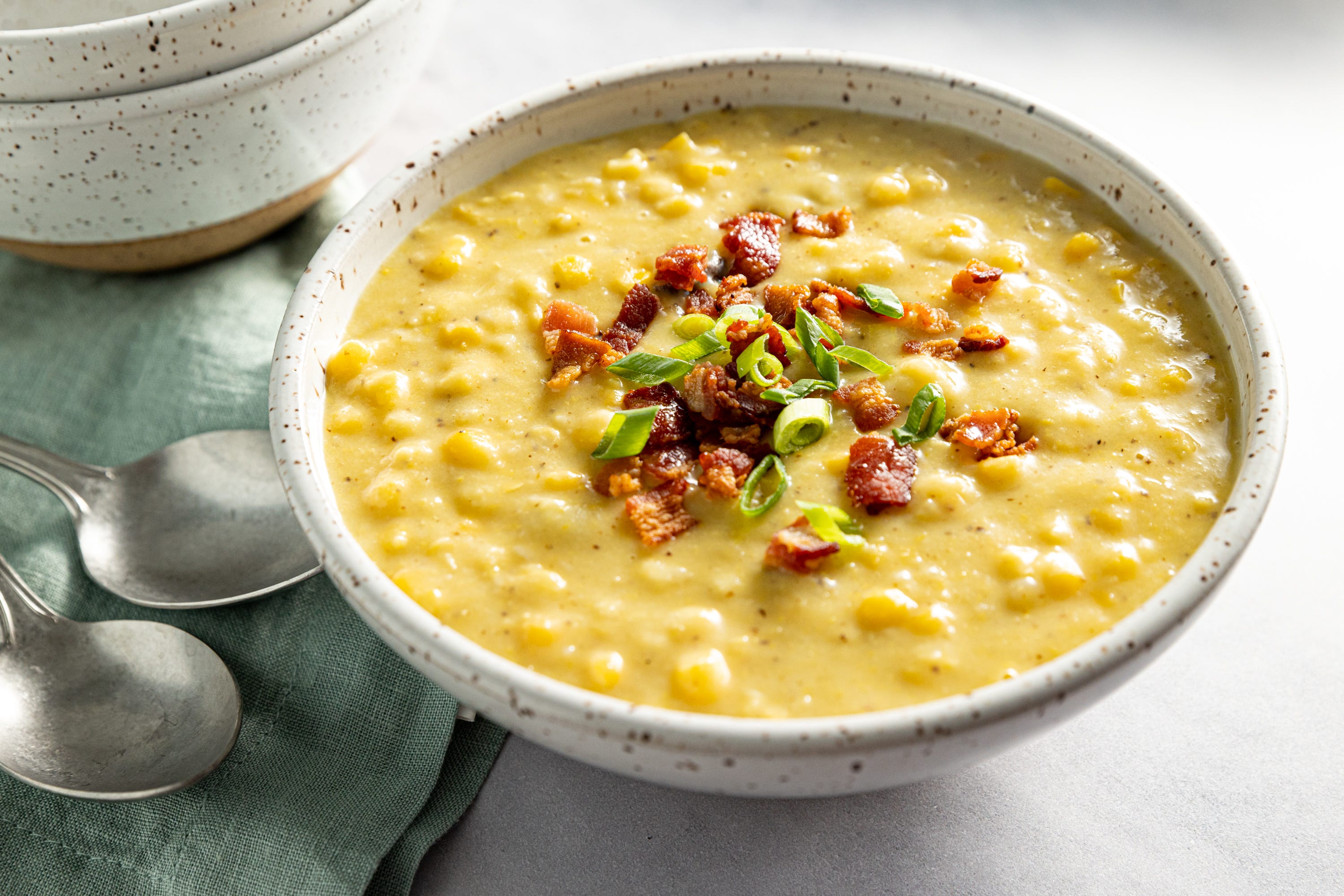 healthy (or not as healthy ...) corn chowder