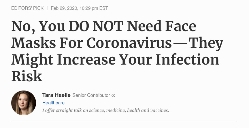 The transatlantic institutional anti-mask campaign, summarised