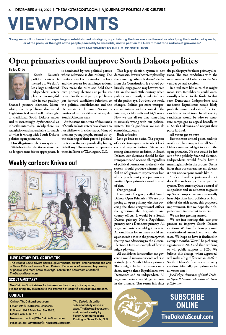 The Dakota Scout print edition - The Dakota Scout