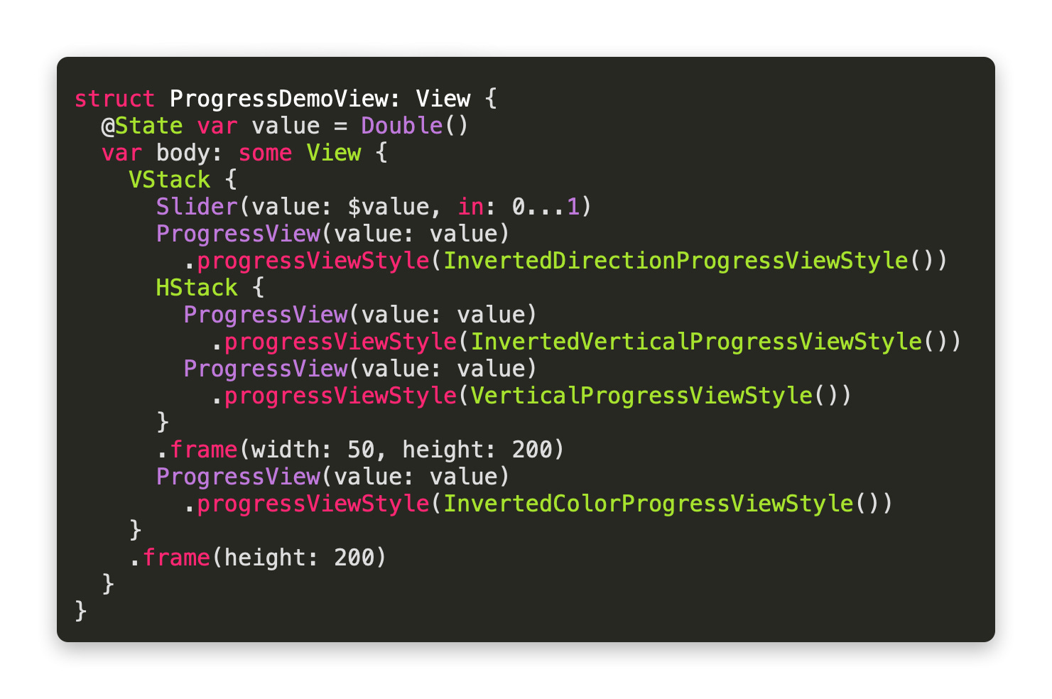 How To Use ProgressViewStyle For Vertical and Reversed Loading Bars