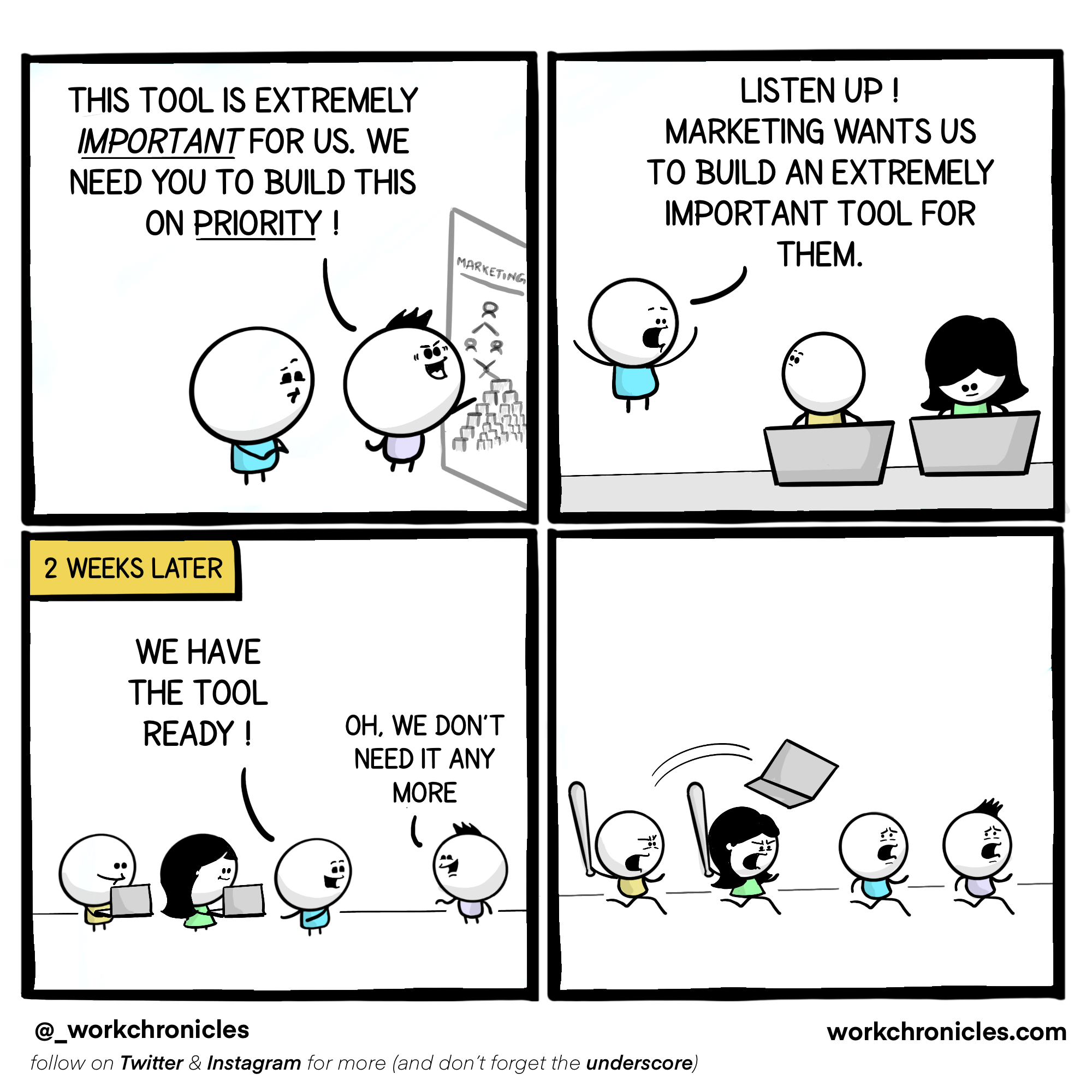 (comic) urgent and important - Work Chronicles