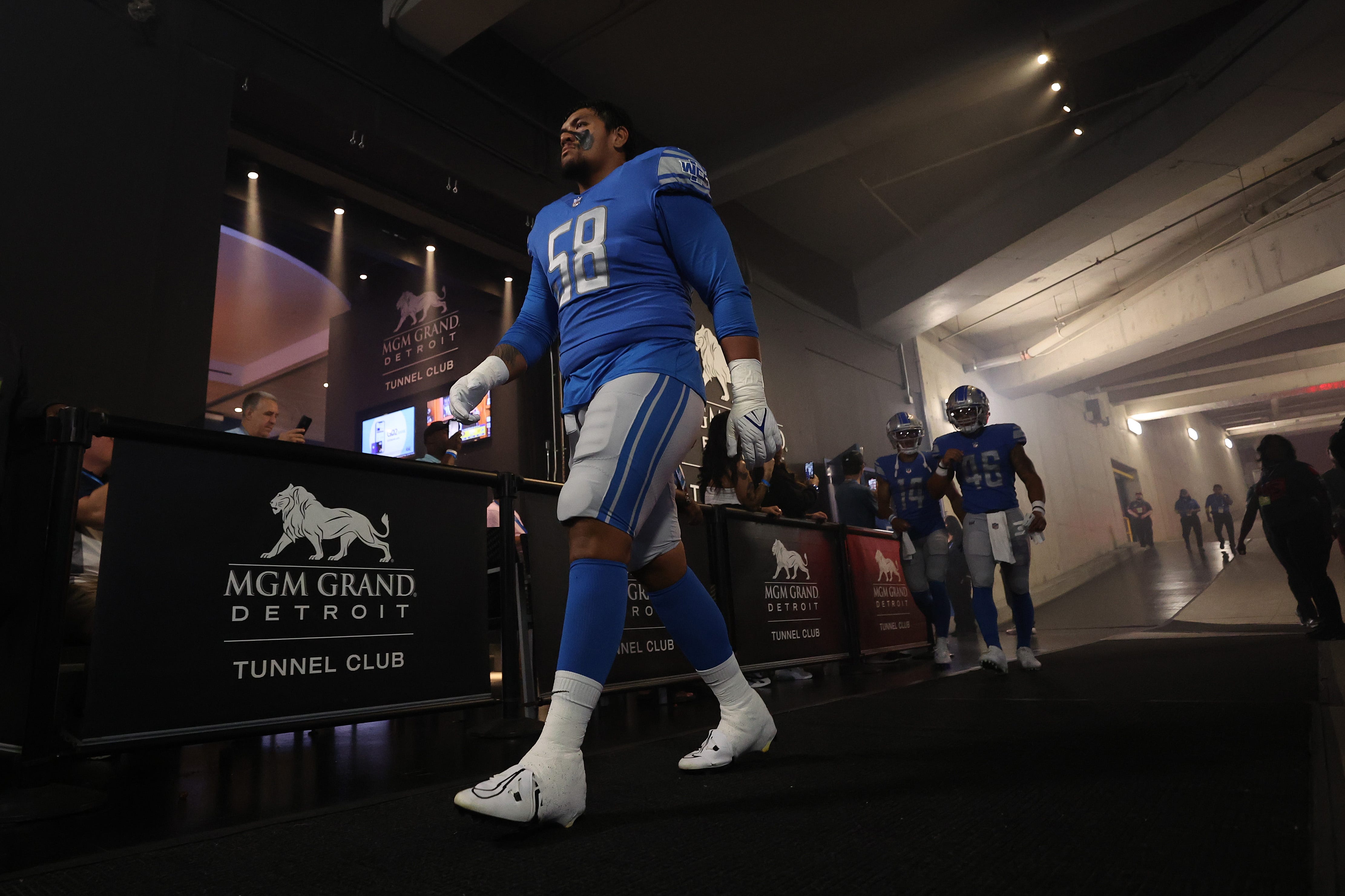 This weekend: Life on the Detroit Lions' offensive line...