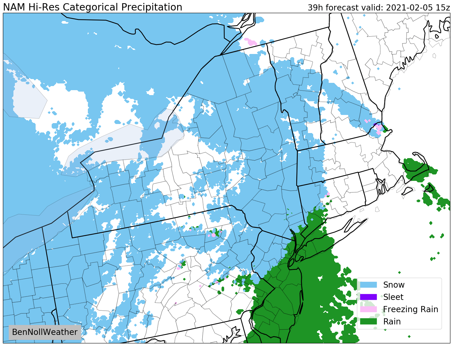 Update on Friday and Sunday weather - by Ben Noll