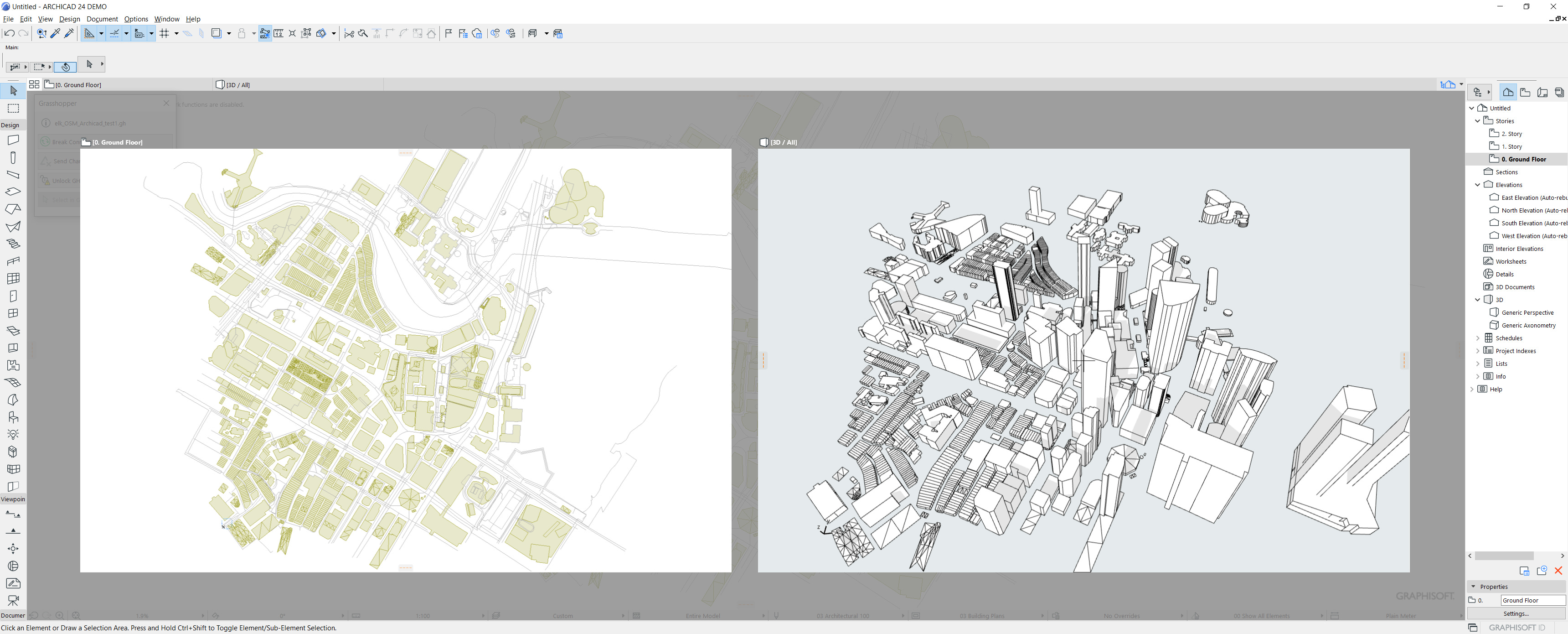 How to generate Urban Context automatically in ArchiCAD?