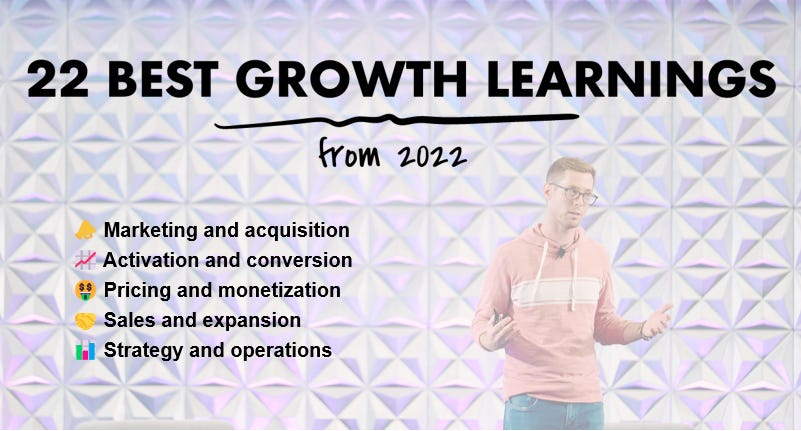 The best growth advice of 2022