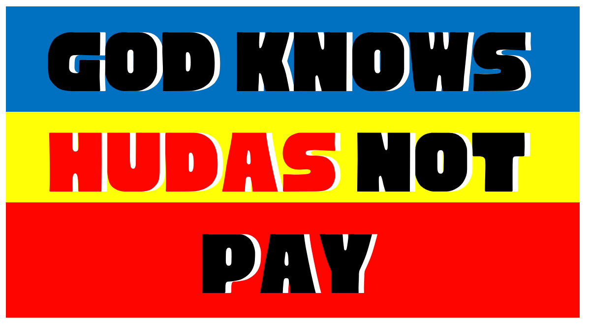 #12 "God knows Hudas not pay" - by Benjie de la Peña
