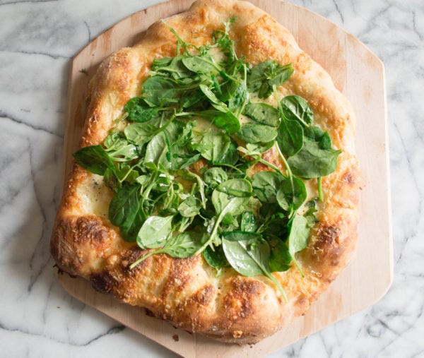 The Best White Pizza - by Reba Toloday - reba cooks