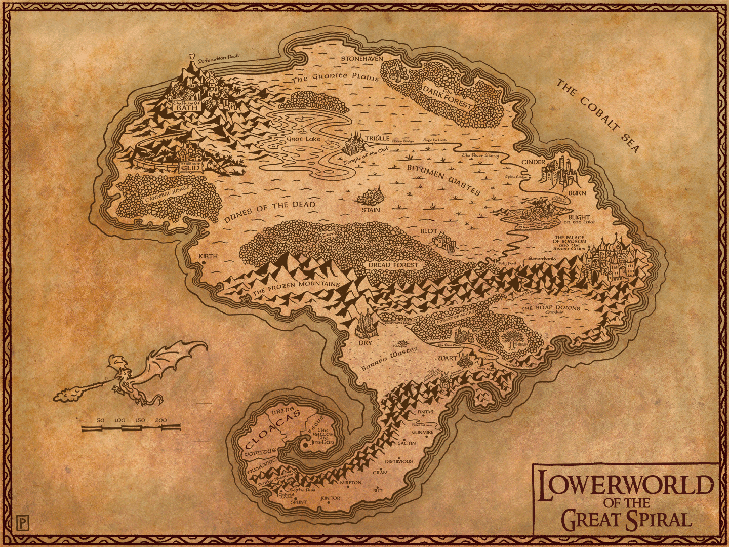 Map of Lowerworld Reveal and Raffle