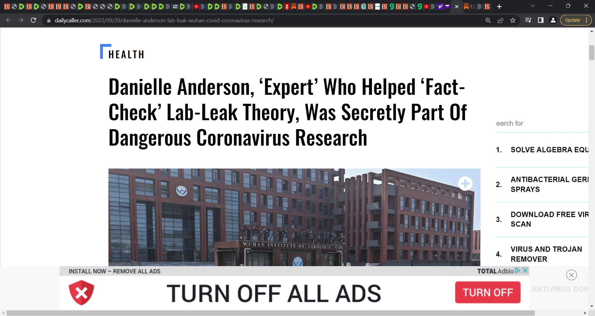 Are you surprised? "Danielle Anderson, ‘Expert’ Who Helped ‘Fact-Check’ Lab-Leak Theory to argue ...