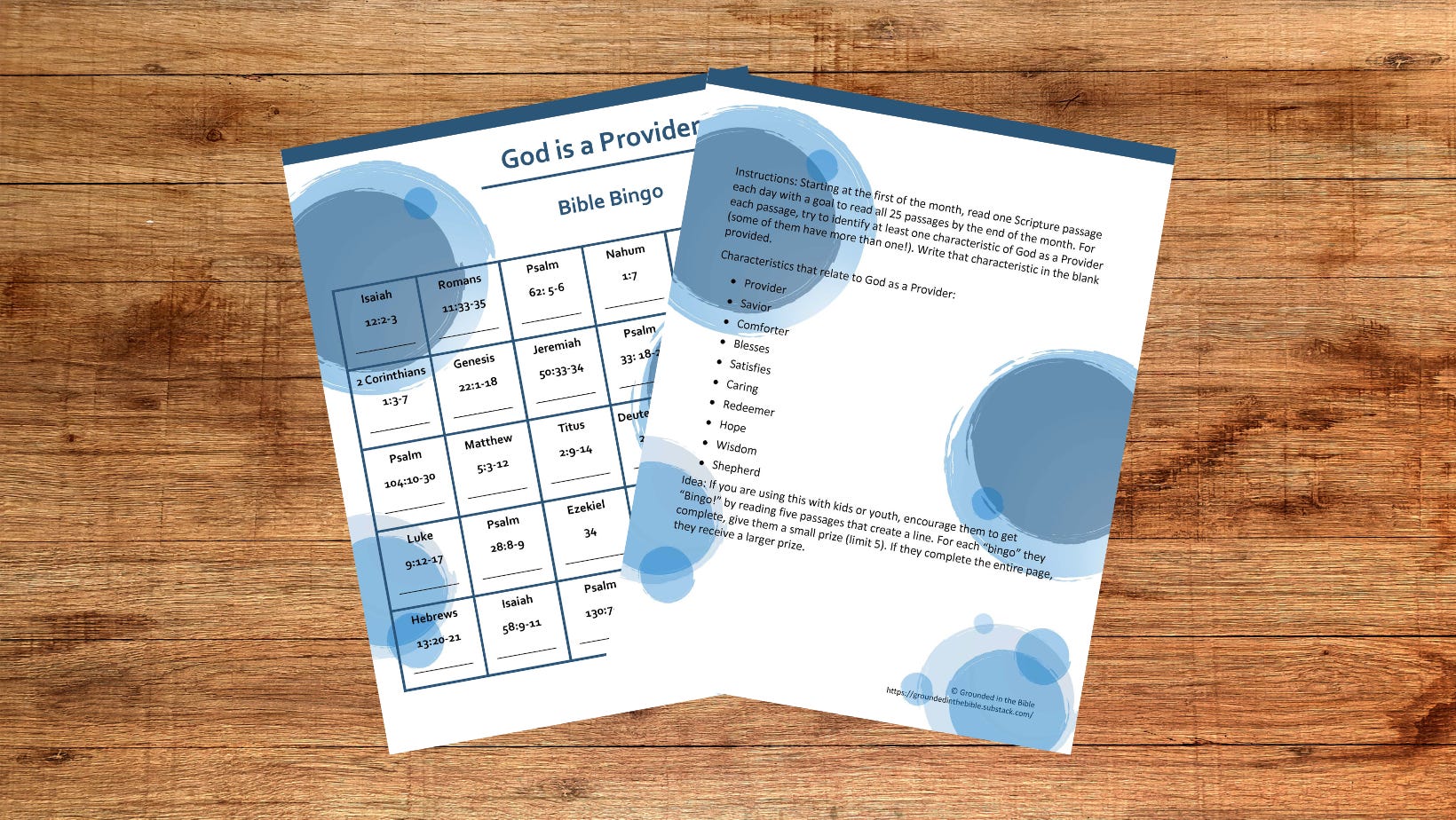 10 Characteristics of God as a Provider - by Karen Hoffman