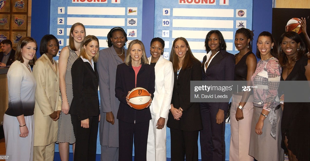 The evolution of WNBA fashion, as told through every draft's class photo