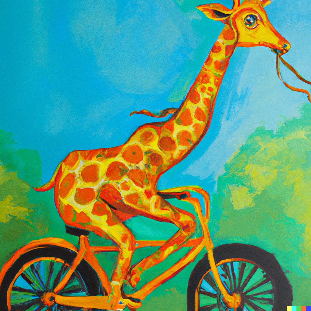DALL-E 2: Animals Riding Bicycles - by Jim - Didero
