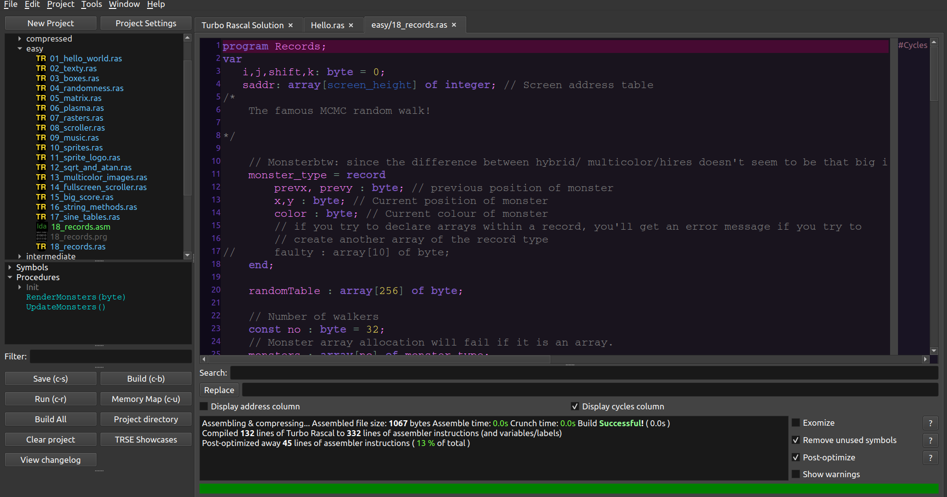 Turbo Rascal : Pascal Compiler & IDE for tons of classic systems