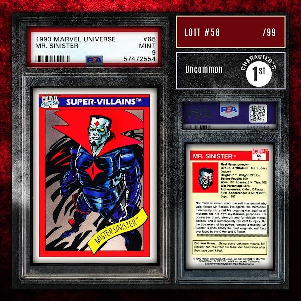 One of the most iconic trading card sets of all time, the 1990 Marvel ...