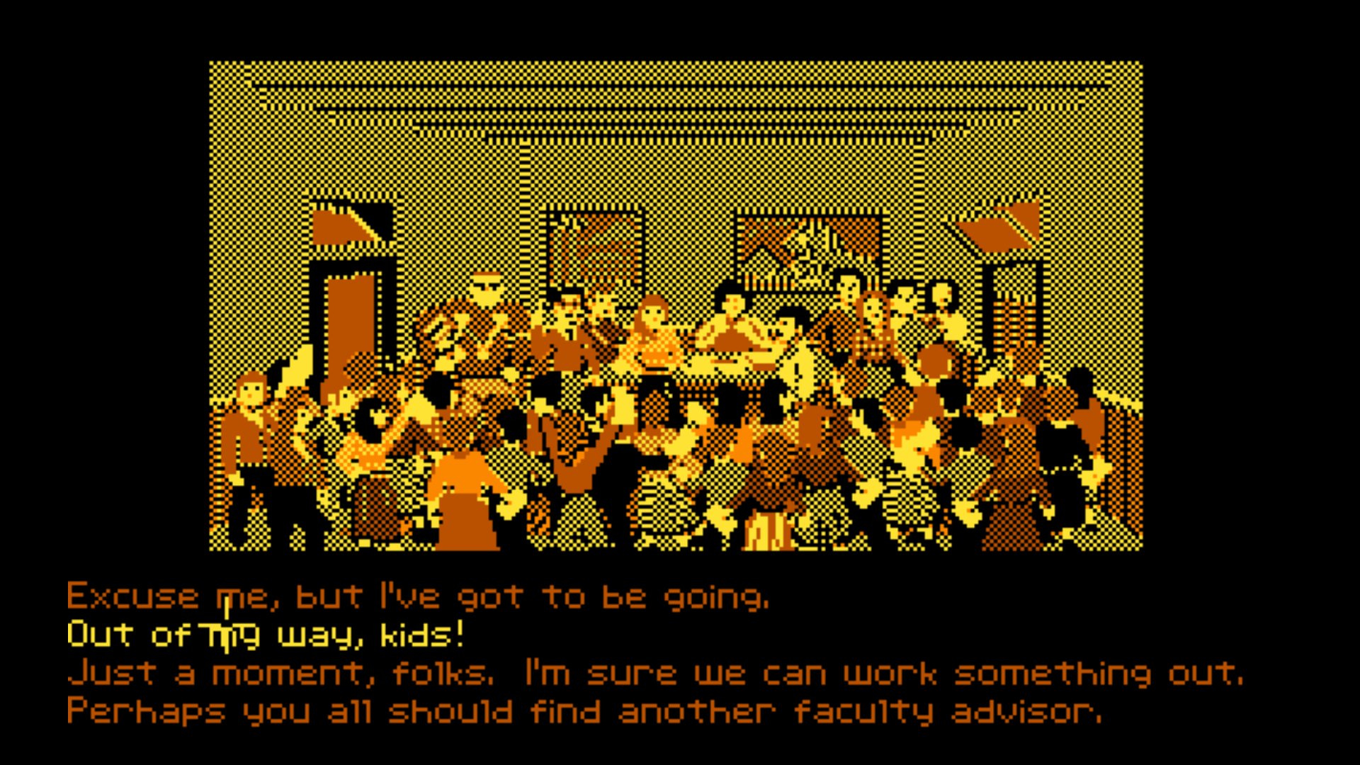 The beauty of computer games on Amber screens