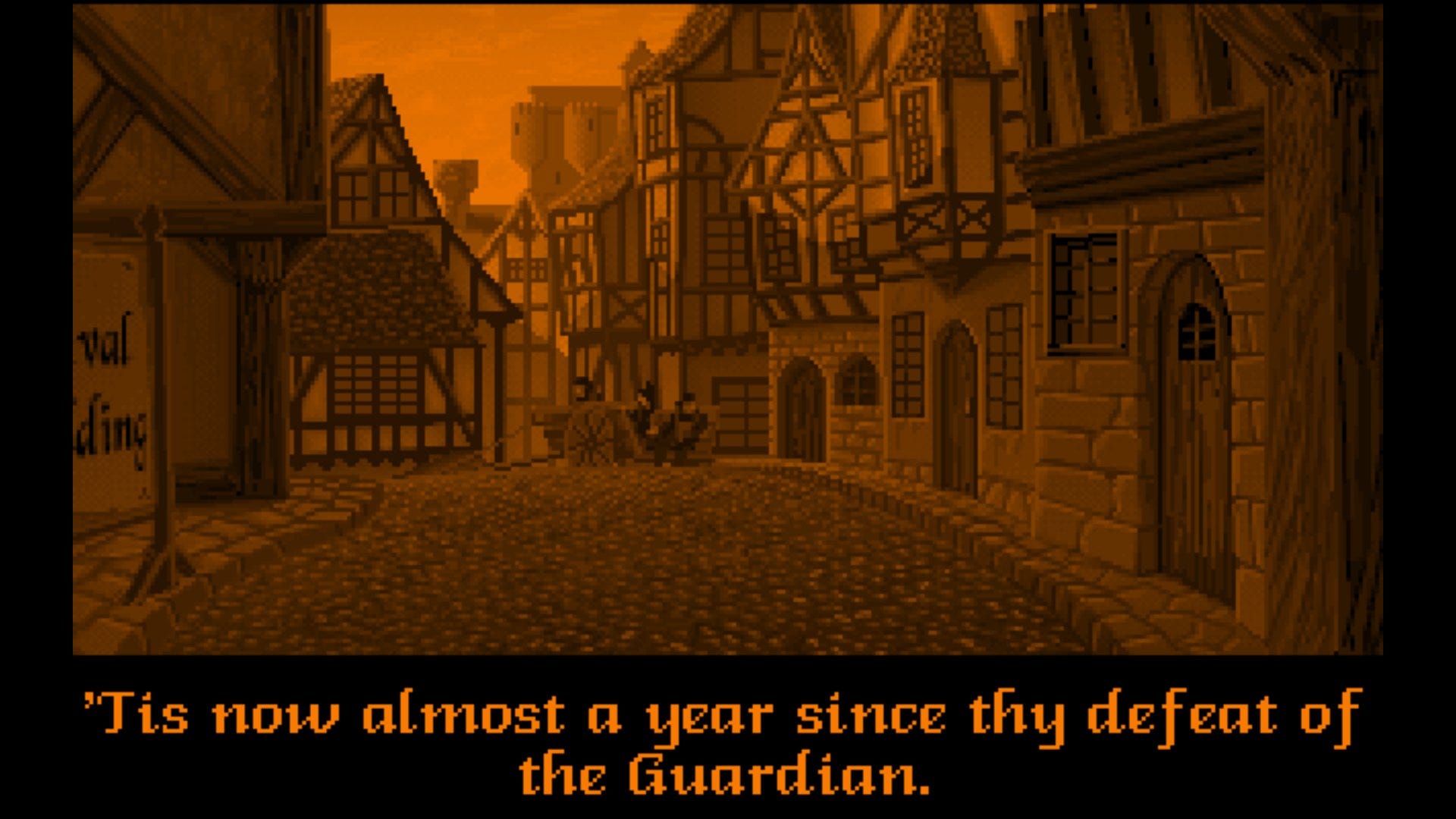 The beauty of computer games on Amber screens