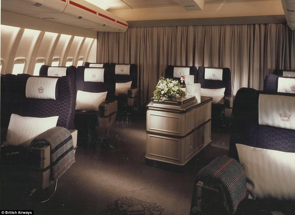 A Short History of First Class Plane Seats