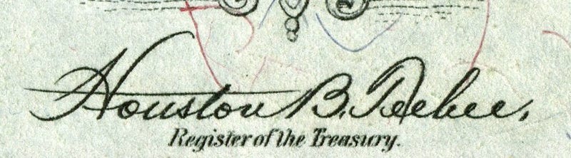 The importance of Houston Teehee's signature