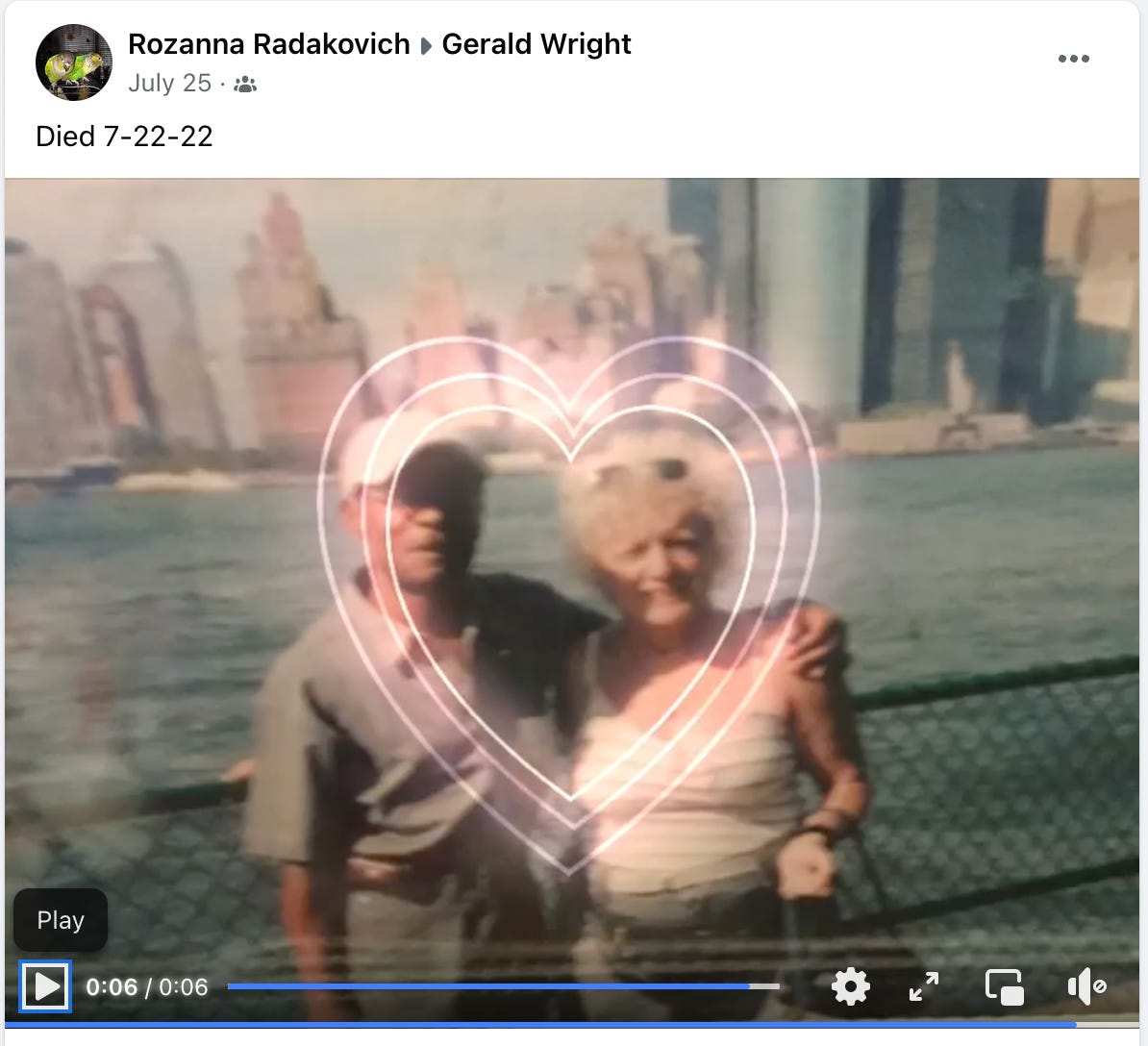 R.I.P. Gerald Wright - by Edward Douglas