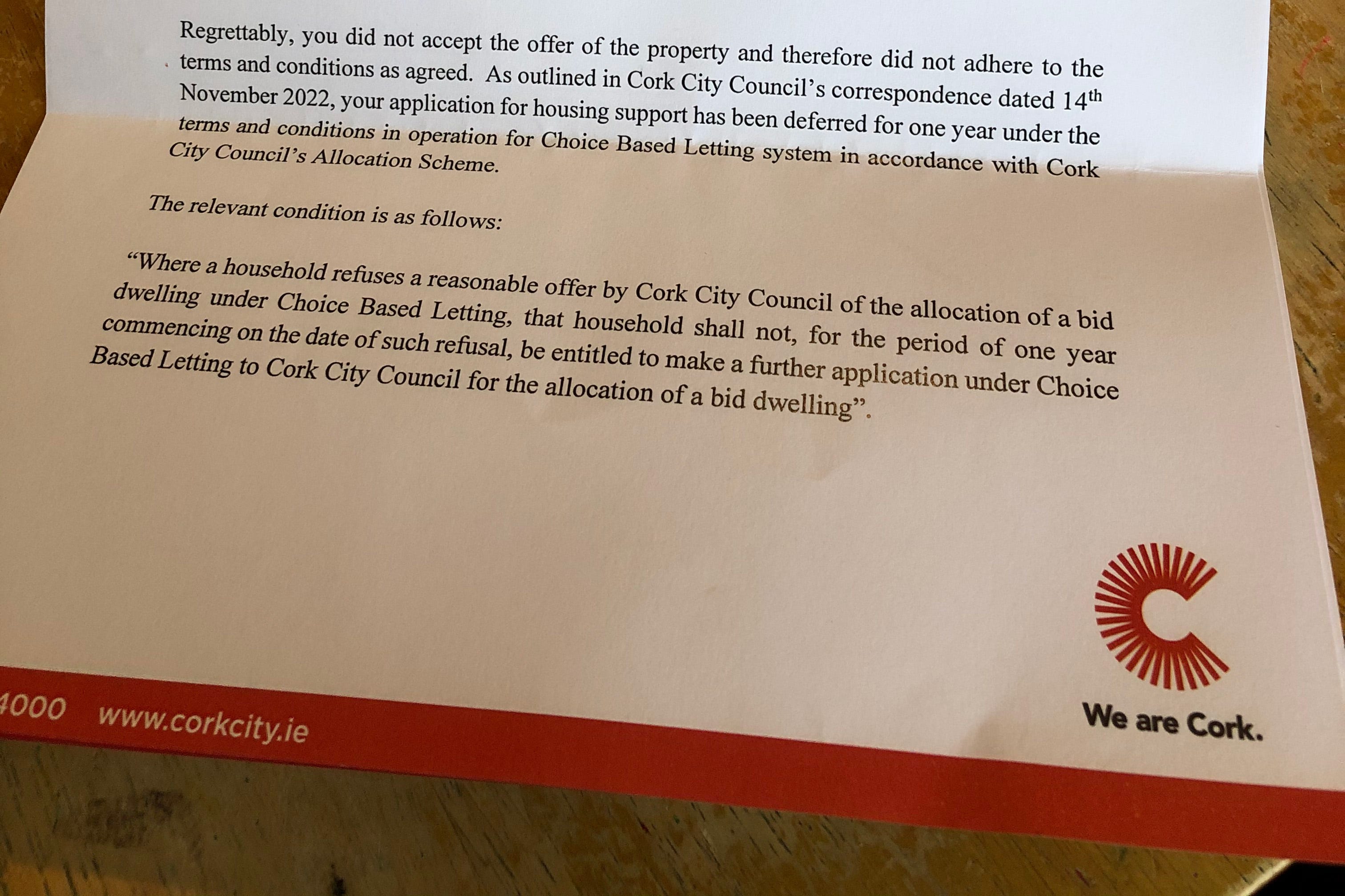 Choice Based Letting system for social housing "punitive"