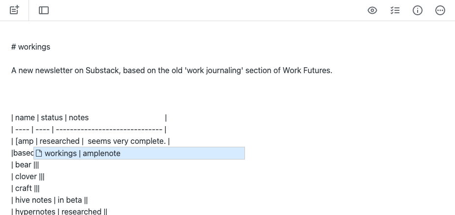 First Look: Simplenote - by Stowe Boyd - Workings